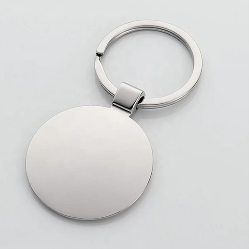 Breloc rotund din metal Sublimabil