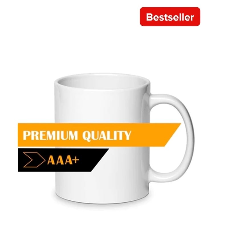 Cană albă Sublimare Calitate AAA + cutie individuală